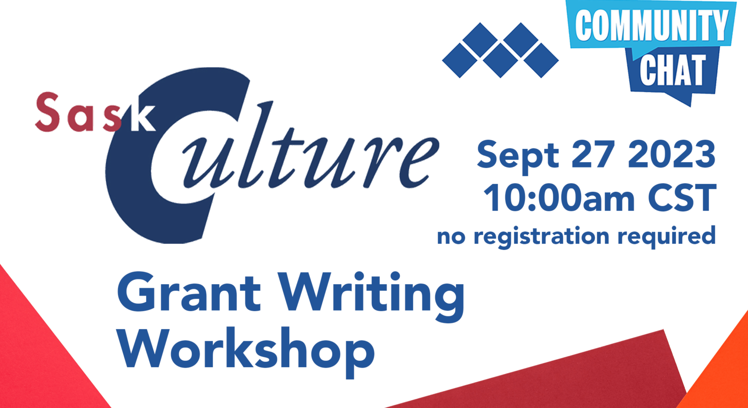 Community Chat: SaskCulture Grant Writing Workshop – MAS